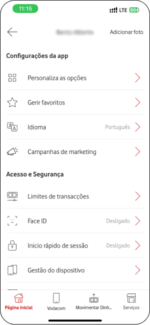 Meu M-Pesa App | Vodacom Moçambique